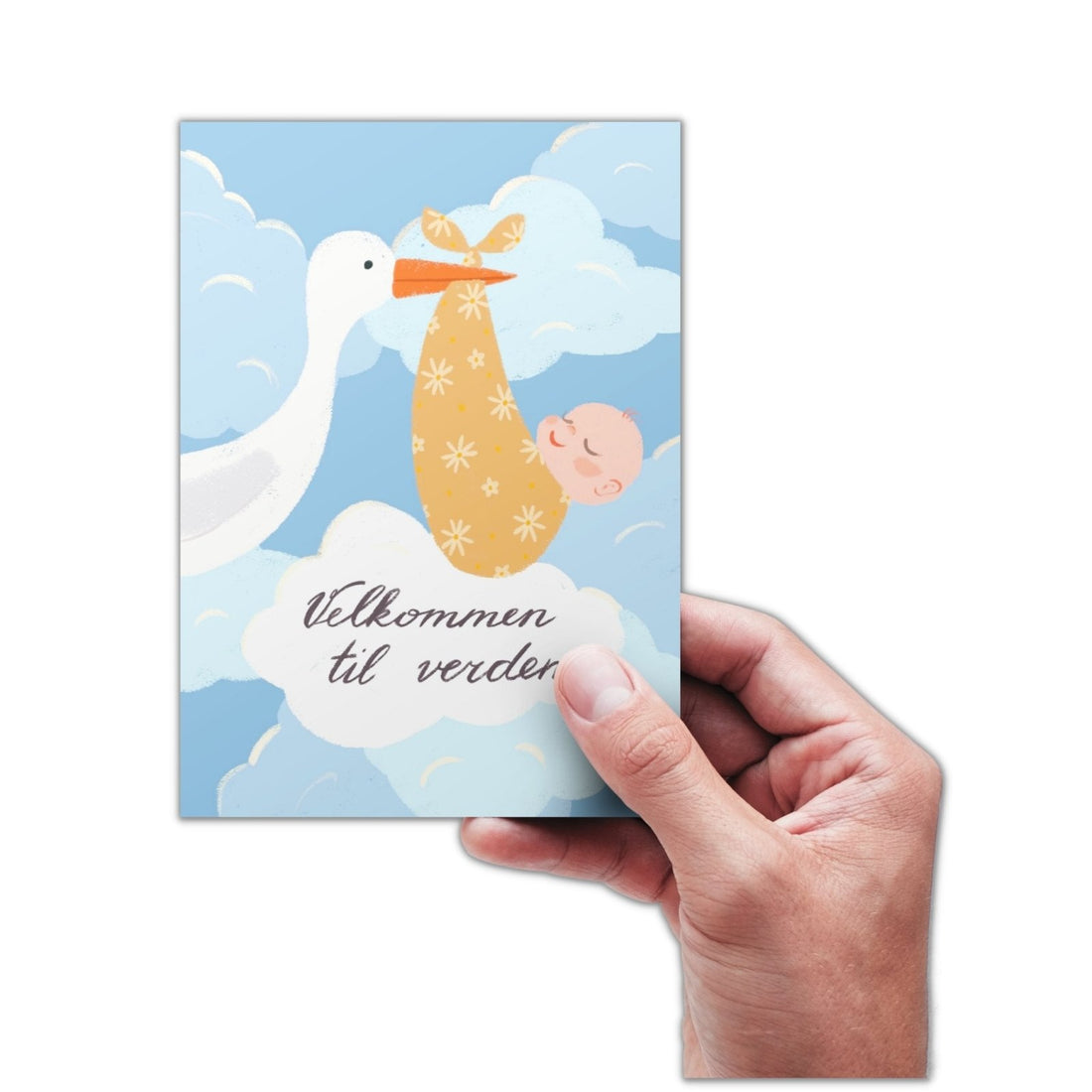 Kort: Velkommen til verden - Blå – Kosibox